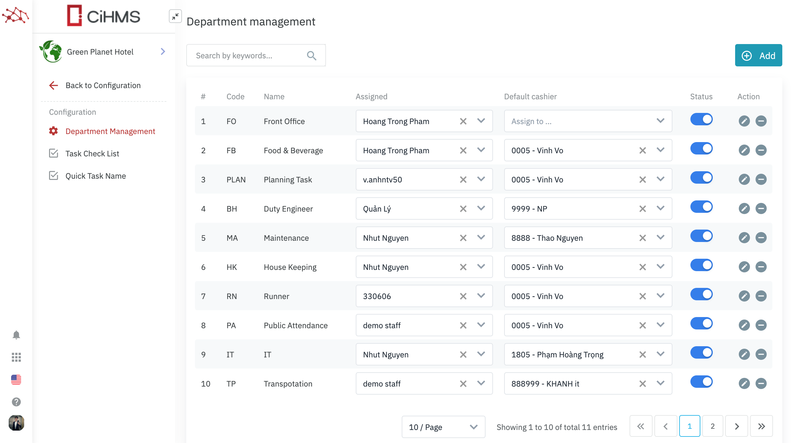 [Eng] Department Management