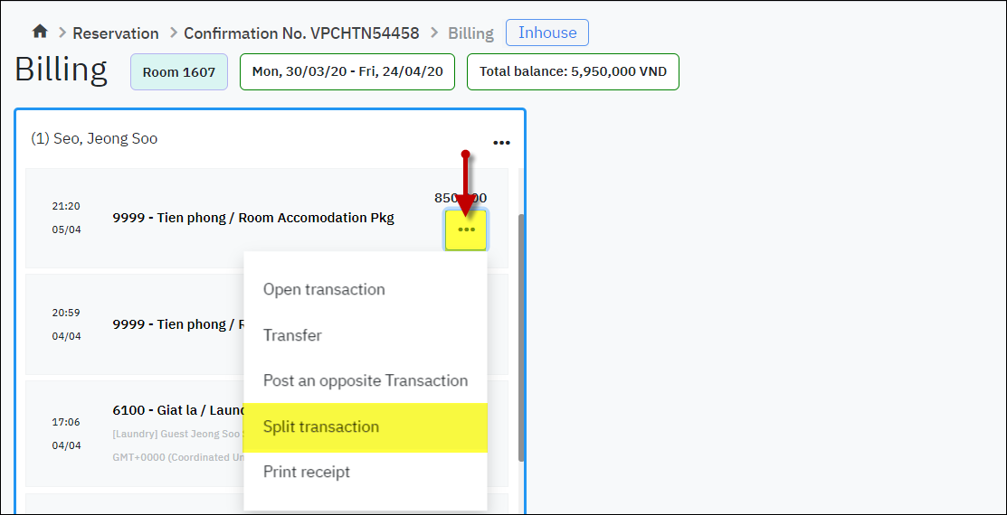 [Eng] Split Transaction