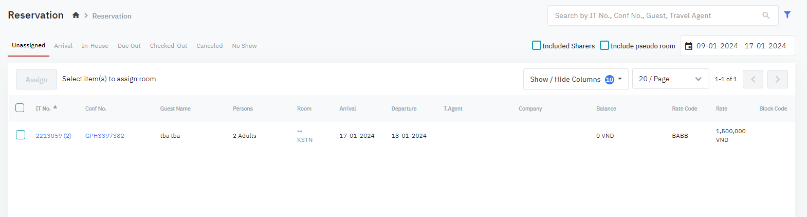 [Eng] Room Assignment