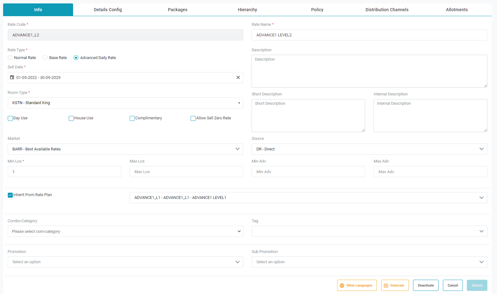 [Eng] Info Rate Plan