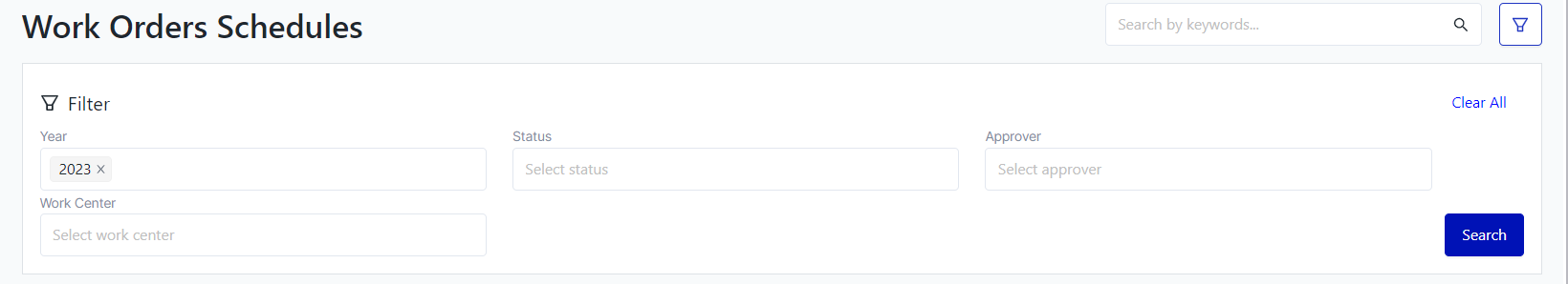 [Eng] Work Orders Schedules