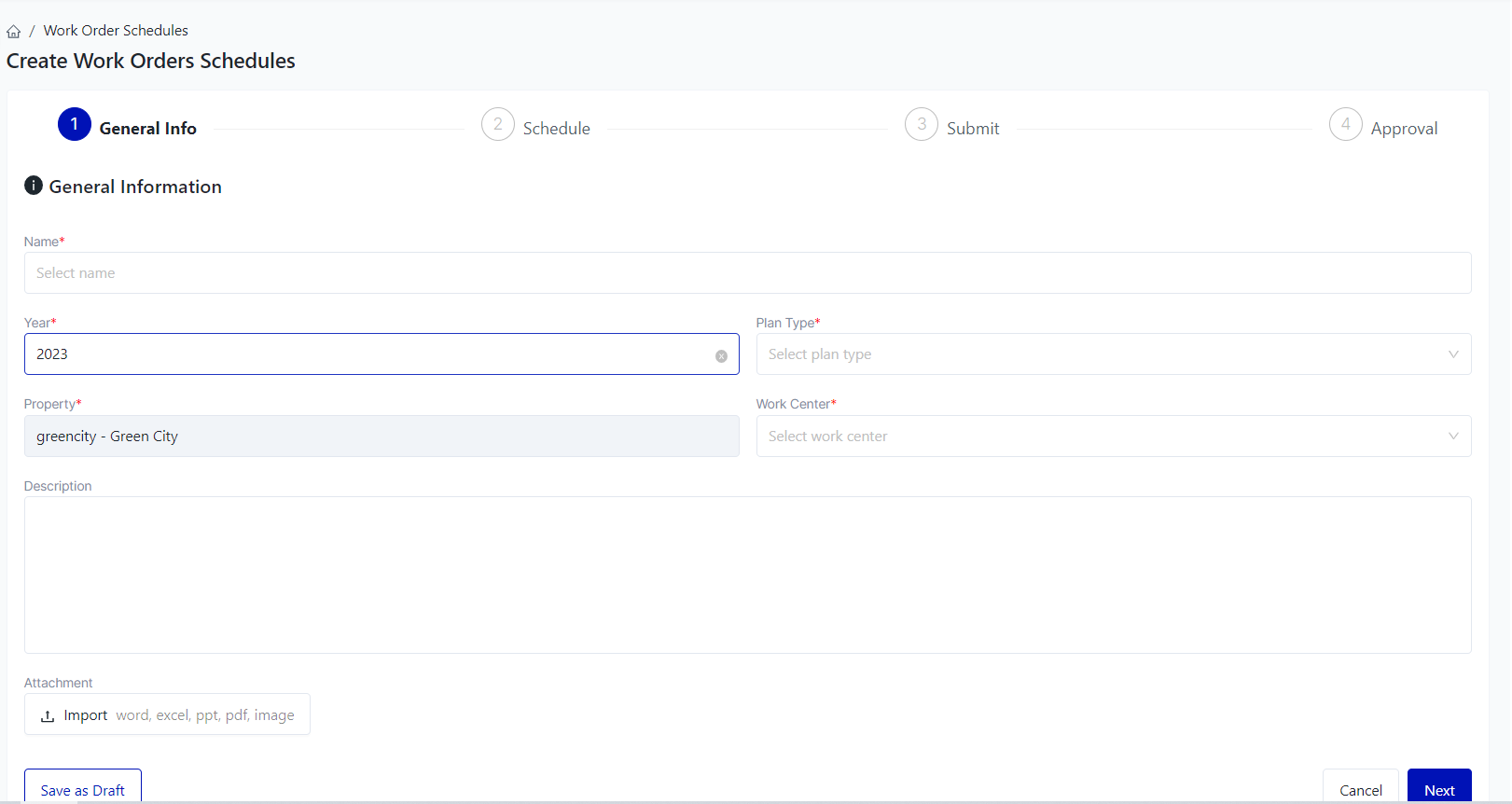 [Eng] Work Orders Schedules
