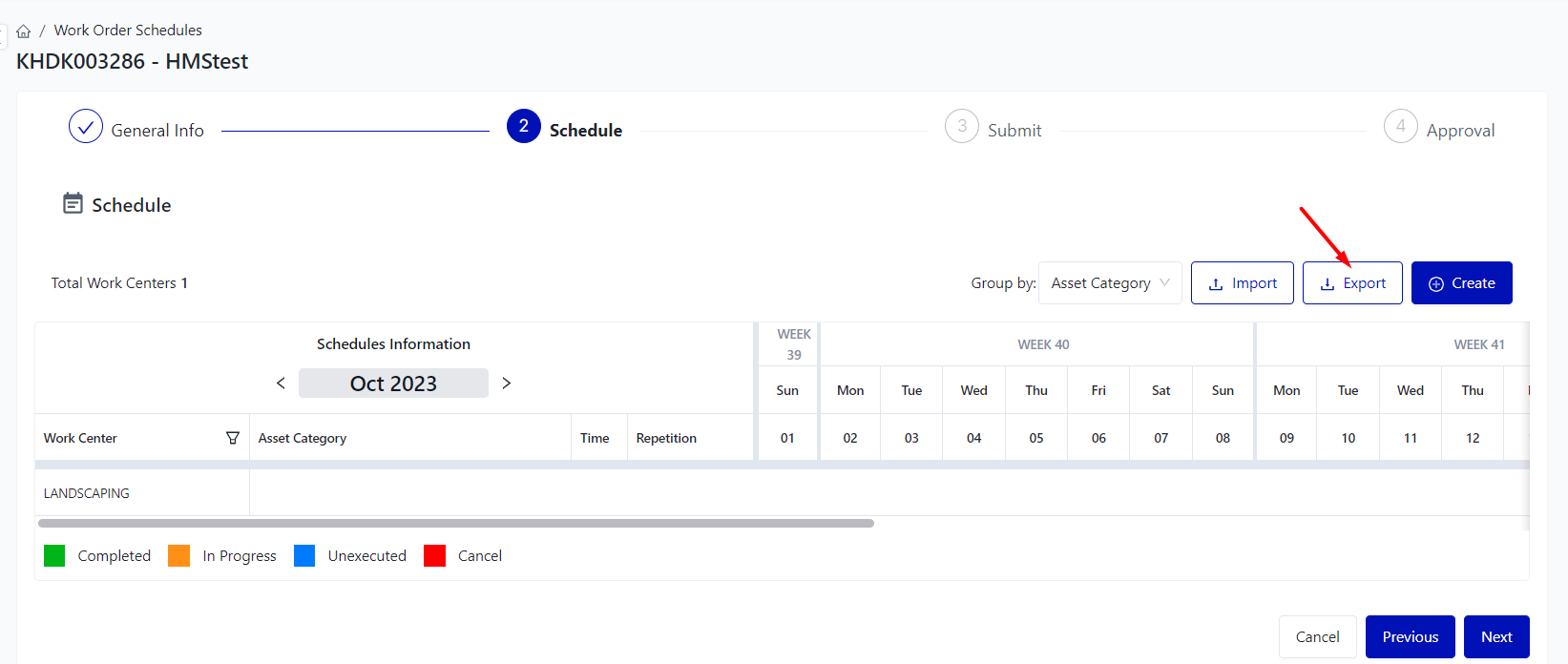 [Eng] Work Orders Schedules
