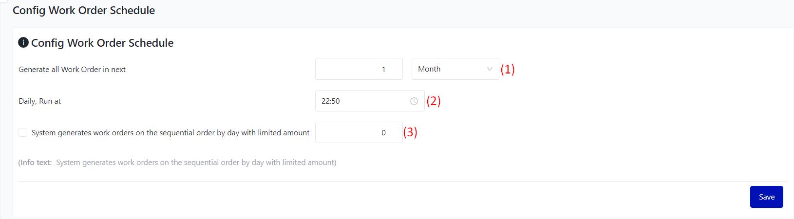 [ENG] Config Work Order Schedule