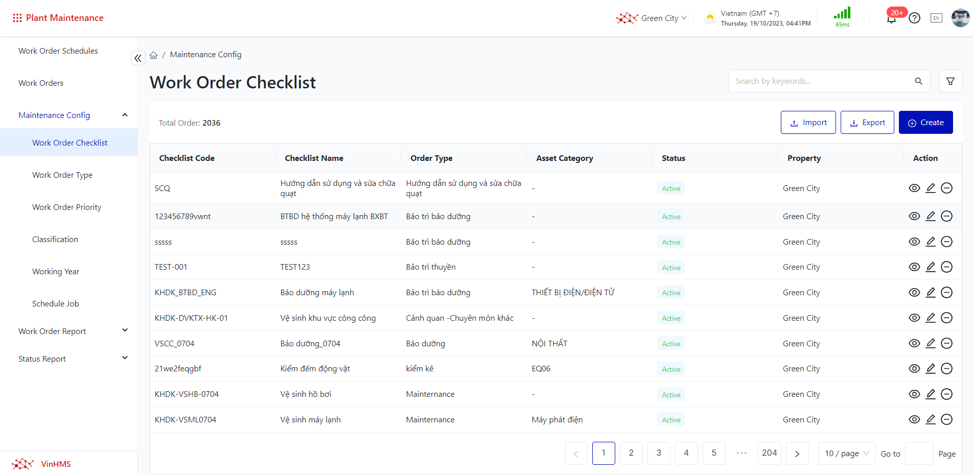 [ENG] Work Order Checklist