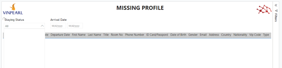 Reservation - Missing Profile