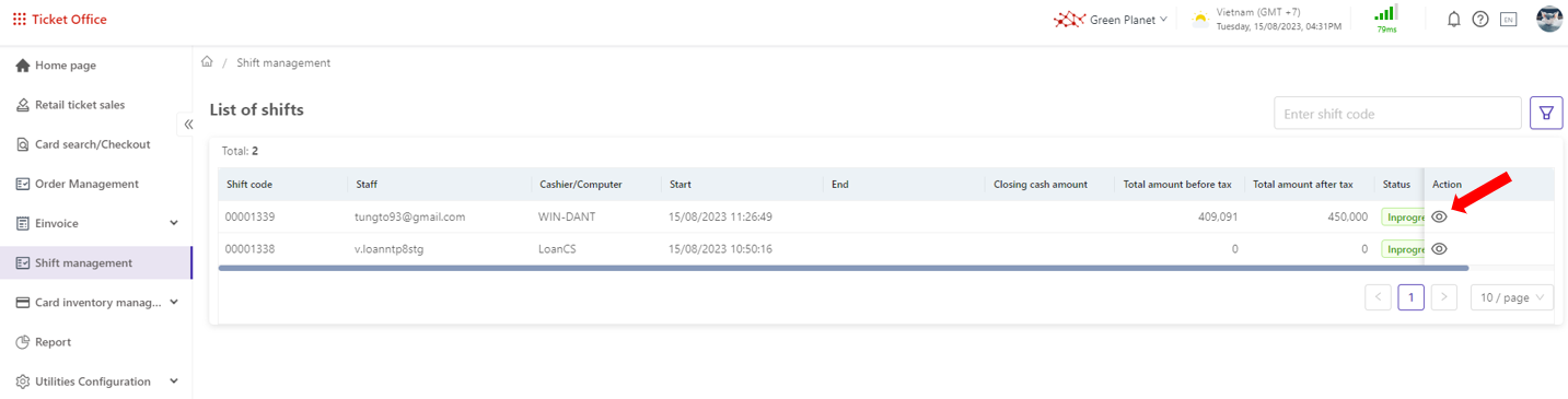 [Eng] Shift management