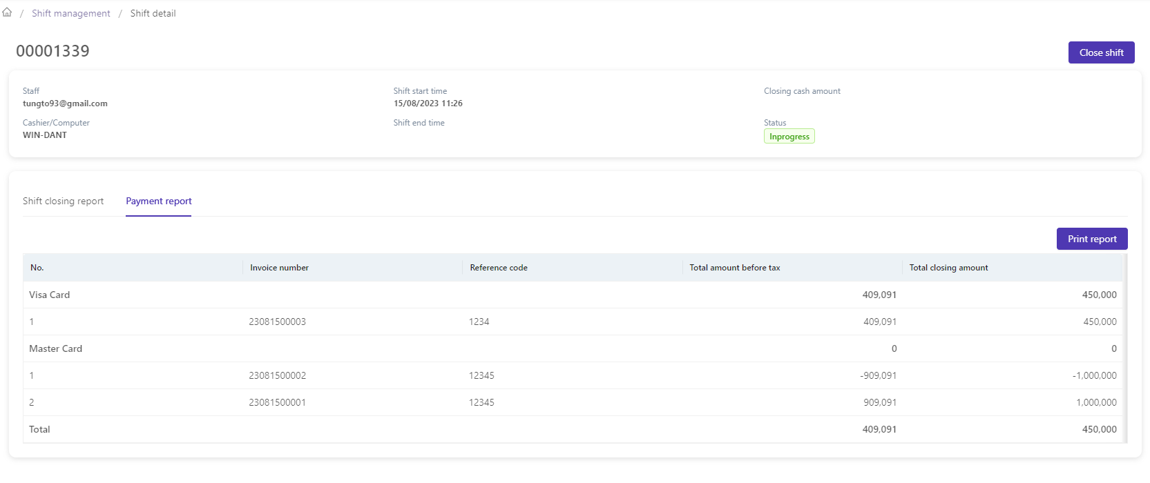 [Eng] Shift management