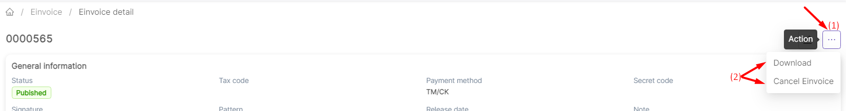 [Eng] E-invoice List